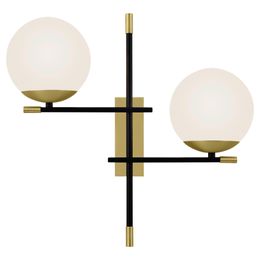 Maytoni Wandleuchte Nostalgia Schwarz/Gold max. 40 Watt Wandlampe