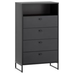 Highboard Janne ca.60,2x103,9x33,1cm Schwarz