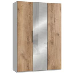Dreht&uuml;renschrank Level 36A mit Spiegel ca. 150 cm Eiche Dekor