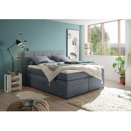 Boxspringbett Tacoma 3 inkl. Topper ca. 180x200cm Anthrazit
