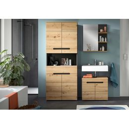 Badezimmer Canu 3-tlg. ca. 139 cm Eiche/Grau