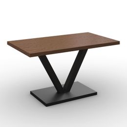 Esstisch Loca Walnussfarben MDF ca. 140x80x76 cm