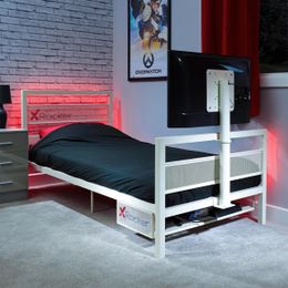 Gamingbett Basecamp 90x190cm Ohne TV Wei&szlig;