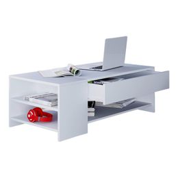 Couchtisch Tindus ca. 100x50x35 cm Wei&szlig;