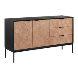 Sideboard Milano Schwarz/Esche furniert