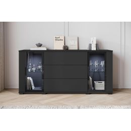 Sideboard Caro ca. 150x70 cm Schwarz