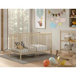 Vipack Kinder-/Juniorbett Dino ca. 70x140 cm Naturfarben