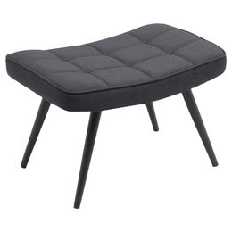Hocker Uta Dunkelgrau Webstoff