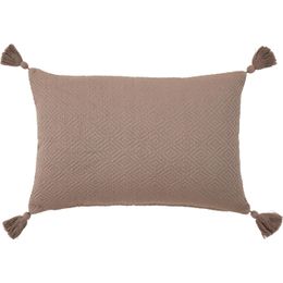Zierkissen Frieda in Taupe ca. 40x60cm