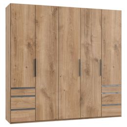 Dreht&uuml;renschrank mit Laden B: 250 cm Level, Eiche Dekor
