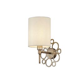 Maytoni Wandleuchte Anna Creme/Goldfarben max. 40 Watt Wandlampe
