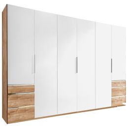 Dreht&uuml;renschrank Level 36A ca. 300x216x58 cm Wei&szlig;/Eiche