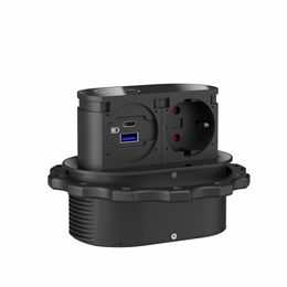 Vogt Steckdosenelement 418740 Schwarz