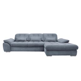 Ecksofa Rigatti mit Bettkasten ca. 314x184 cm Hellblau