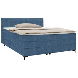 Boxspringbett Bari in Blau ca. 160x200cm