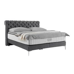 Boxspringbett Queen in Anthrazit ca. 160x200cm