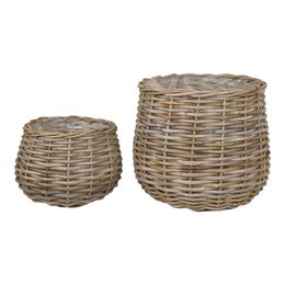 Korbset Pulo Baskets Hellbraun, 2er Set