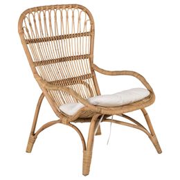 Loungesessel Ella Rattan ca. 66x95x131 cm Braun
