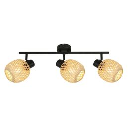 Deckenleuchte Natur Schwarz/Beige max. 5 Watt Deckenlampe