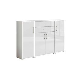 Aktenschrank Office Edition Sw Set 16 Wei&szlig;