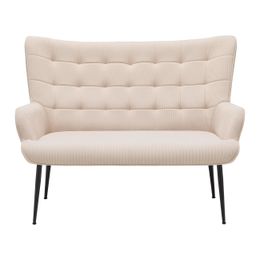 2-Sitzer-Sofa Dallas Creme ca. 128x99x79cm