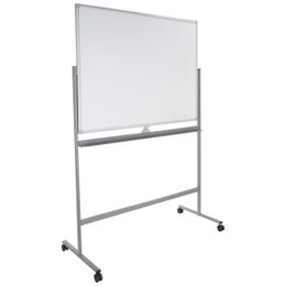 Whiteboard Multiboard Silberfarben/Wei&szlig;