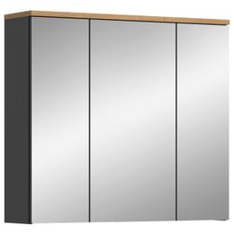 Spiegelschrank Canu ca. 80x73x21 cm Eiche/Grau