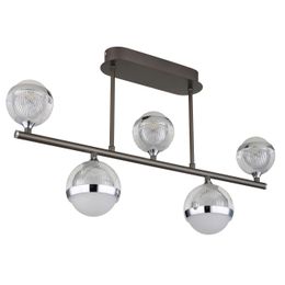 Globo LED-Deckenleuchte Untsy Chrom/Titan max. 35 Watt Deckenlampe