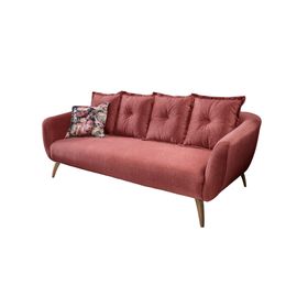 3-Sitzer-Sofa Baggio Koralle Velours