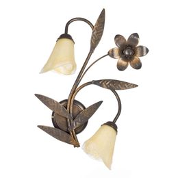 Wandleuchte Alga Bronzefarben max. 6 Watt Wandlampe
