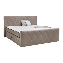 Boxspringbett Josie-B Beige ca. 160x200cm