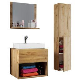 Badezimmer Lendas 4-tlg. ca. 93 cm Honigeiche