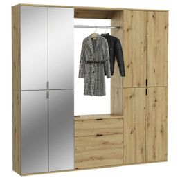 Garderobe Projekt X ca. 183x193 cm Artisan Eiche