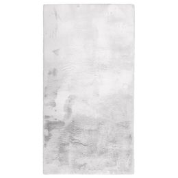 Kunstfell Denise 3 in Silber/Wei&szlig; ca. 160x220cm