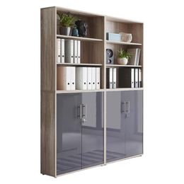 Aktenschrank Office Edition Sw Set 11 Sonoma Eiche/Anthrazit