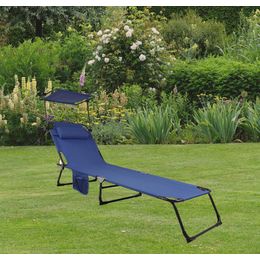 Ambia Garden Gartenliege Bindox L ca. 55x24x185 cm Blau