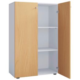 Schuhschrank LONA Wei&szlig;/ Buchefarben ca. 70x110x39cm