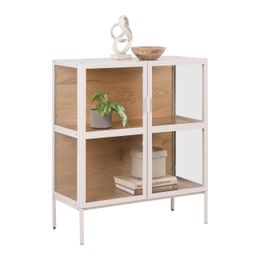 Vitrine Amy Eichefarben/Beige