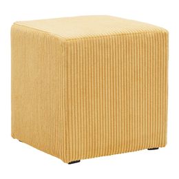 Hocker Bali Cord in Senfgelb