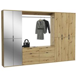 Garderobe Projekt X ca. 273x193 cm Artisan Eiche