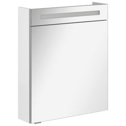 Spiegelschrank B. Clever mit LED 1-t&uuml;rig ca. 60x71 cm Wei&szlig;