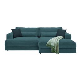 Ecksofa Fabiona rechts Petrol