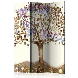 Artgeist Paravent Golden Tree Braun/Lila