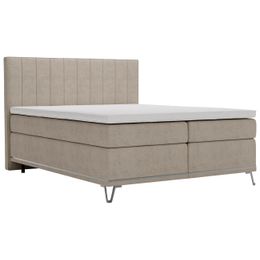 Boxspringbett Cromo Beige ca. 200x200cm
