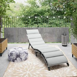 Gartenliege Belinda Grau Aluminium/Outdoorstoff