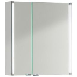 Spiegelschrank LED-Line 2 t&uuml;rig ca. 61x67 cm Wei&szlig;
