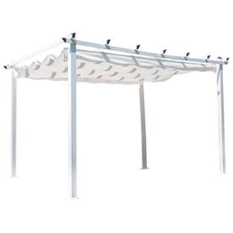 Pergola Lazio ca. 395x245x295 cm Wei&szlig;