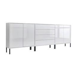 Sideboard Mailand Set 5 Wei&szlig;