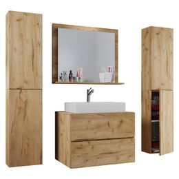 Badezimmer Lendas 5-tlg. ca. 127 cm Honigeiche