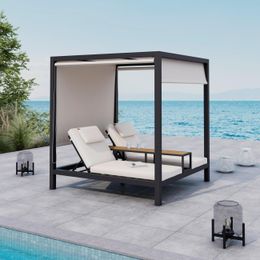 Sonneninsel Felipa Beige Metall/Outdoorstoff